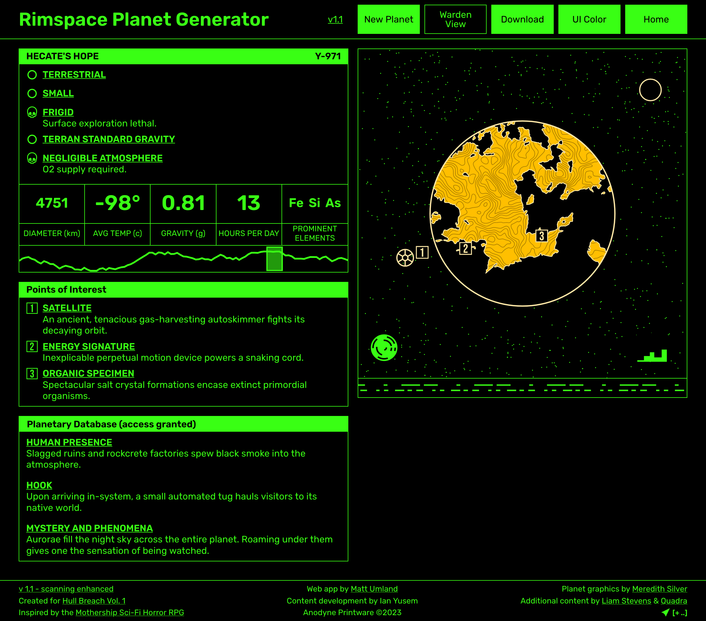 Rimspace Planet Generator — PARADISO